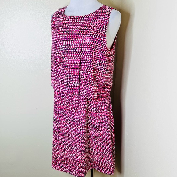 Covington | Dresses | Nwt Covington Miss Twofer Flare Dress Pink Purple ...